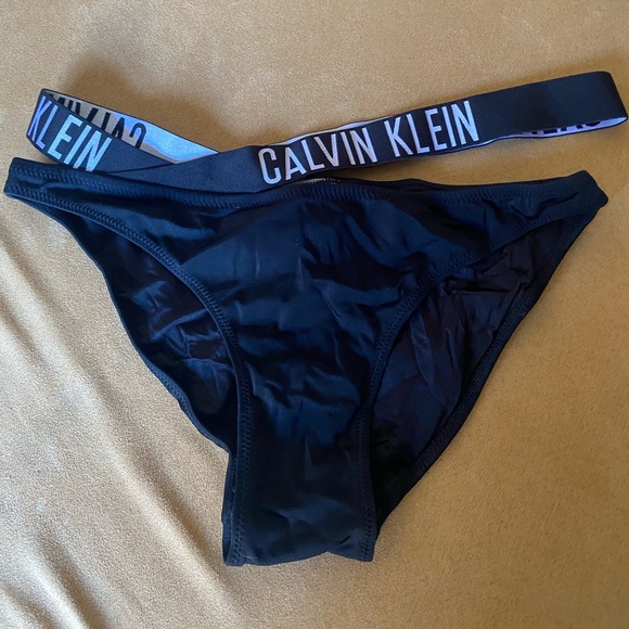 Calvin Klein | Swim | Calvin Klein Logo Bikini Bottom Asymmetrical L ...